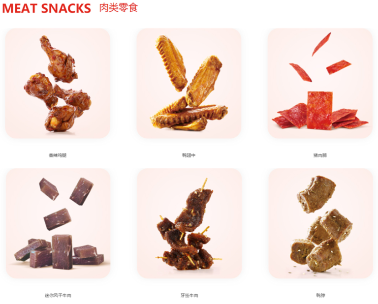 Meat snacks in China: meat rose from 14% to 21% in 2020 alone